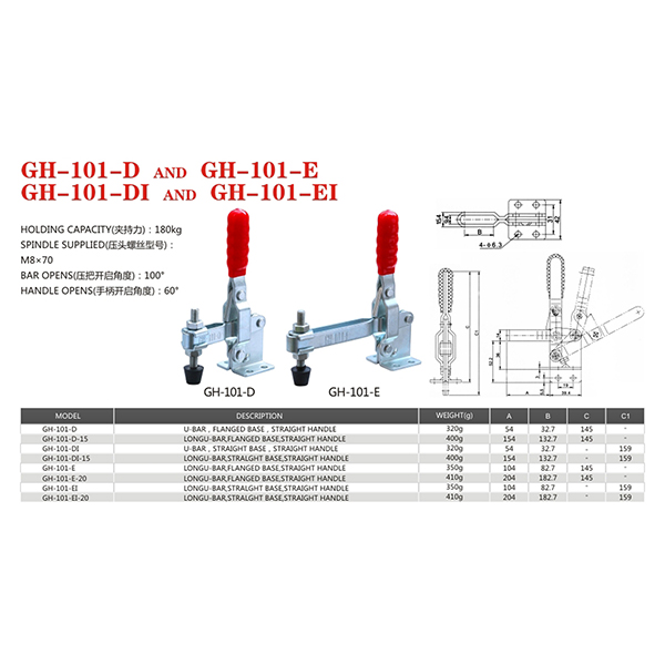 Kẹp định vị GH-101D/GH-101E
